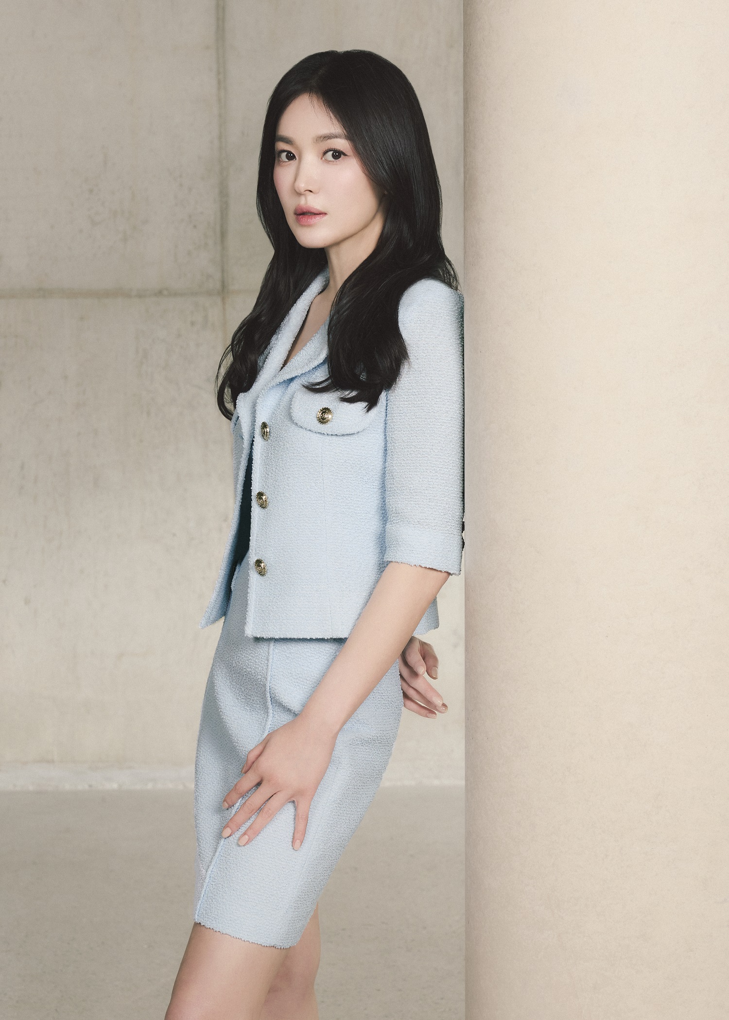 미샤michaa X 송혜교 24ss 캠페인 화보 패션 속 투피스 세트 트위드 자켓 여성 원피스 등 봄 하객룩 코디 네이버 블로그